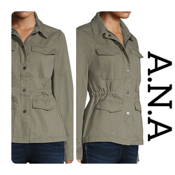 a.n.a | Jackets & Coats | Ana Lightweight Military Anorak M | Poshmark